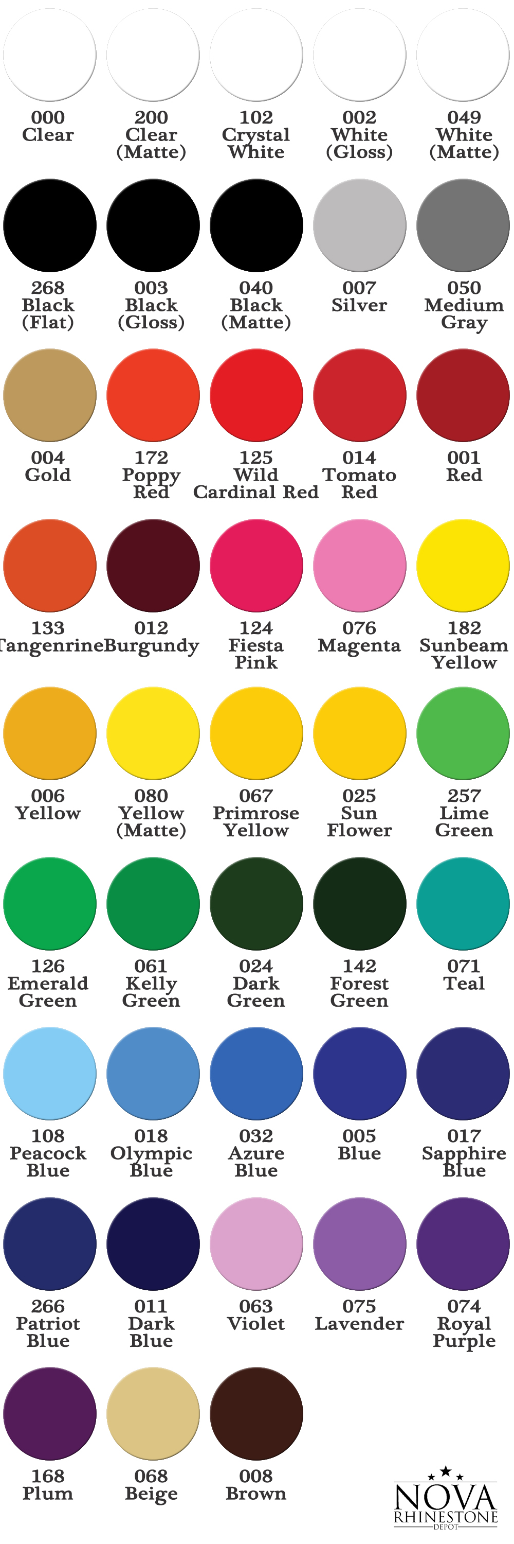 Sign Vinyls | Nova Rhinestone Depot